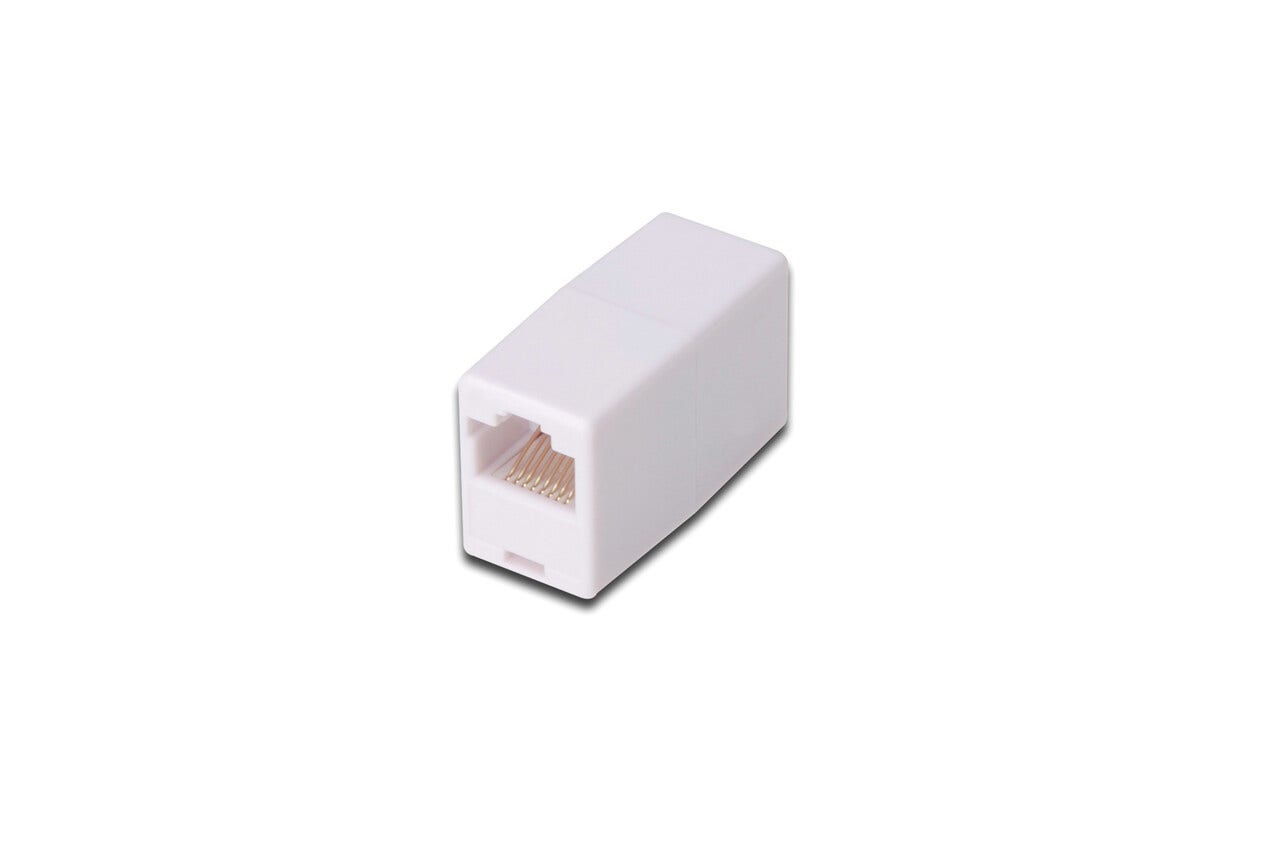 RJ45 koppelstuk Cat.5E | koppel twee RJ45 kabels met elkaar